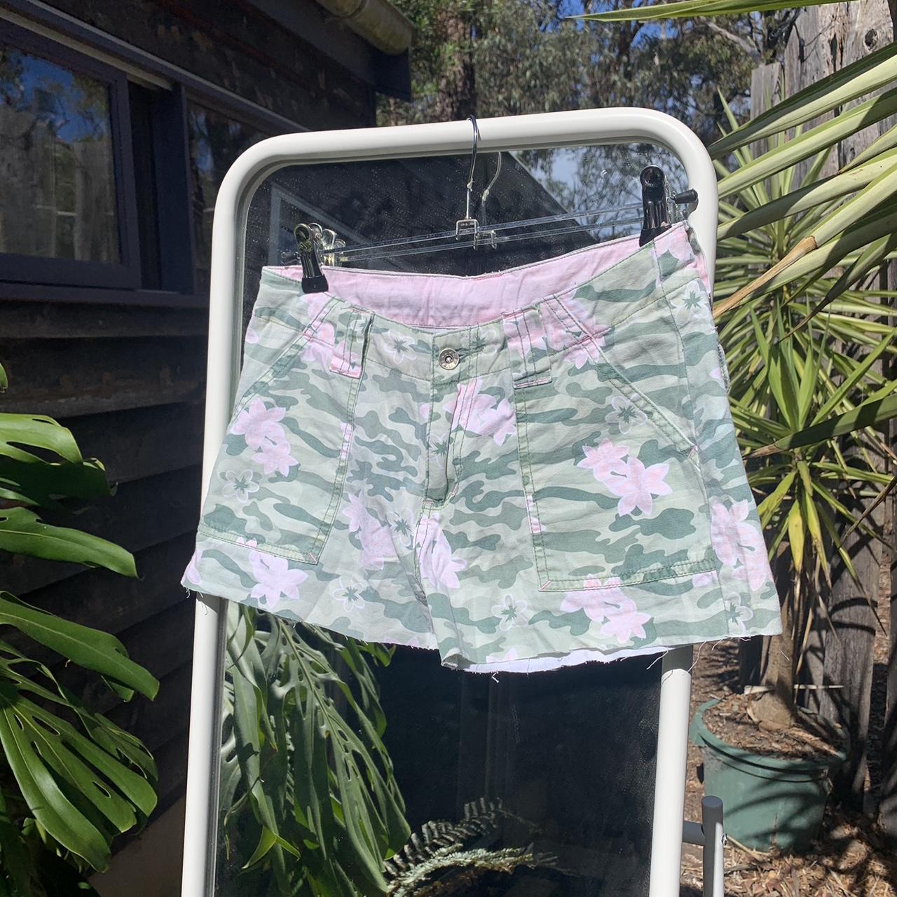 Hot Mini Shorts Cut From Pants Camo Style So Depop