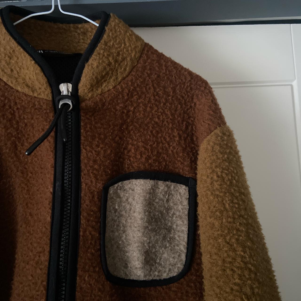 Zara fleece size small - Depop