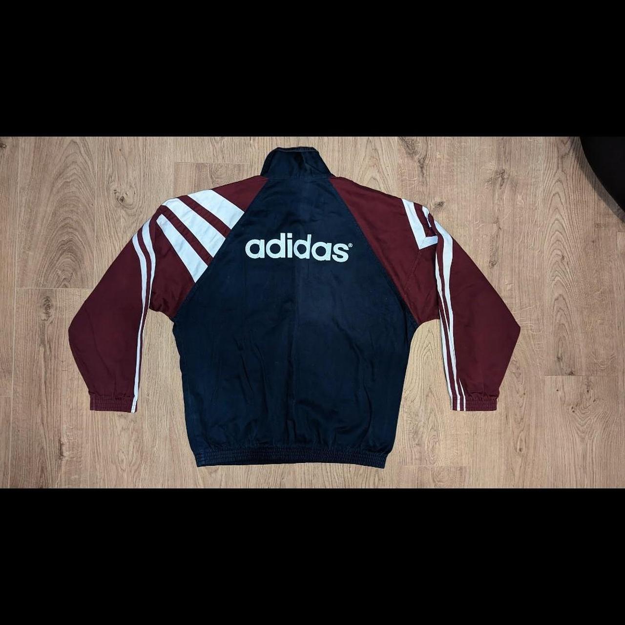 Retro Adidas Track suit Jumper Vintage size size L... - Depop