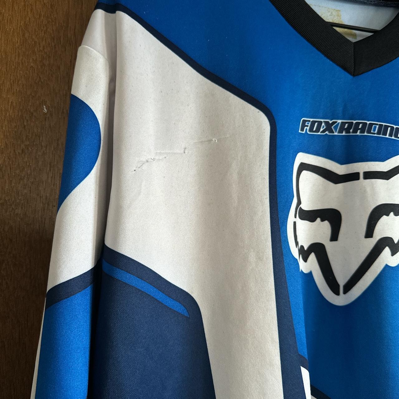 Vintage 90s Fox Racing Jersey. In good condition... - Depop