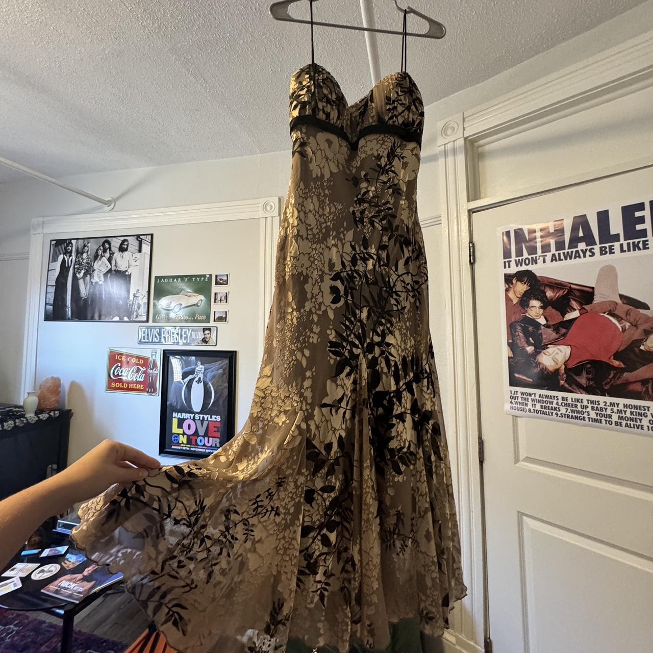 Super gorgeous vintage 90s Metaphor formal/prom... - Depop