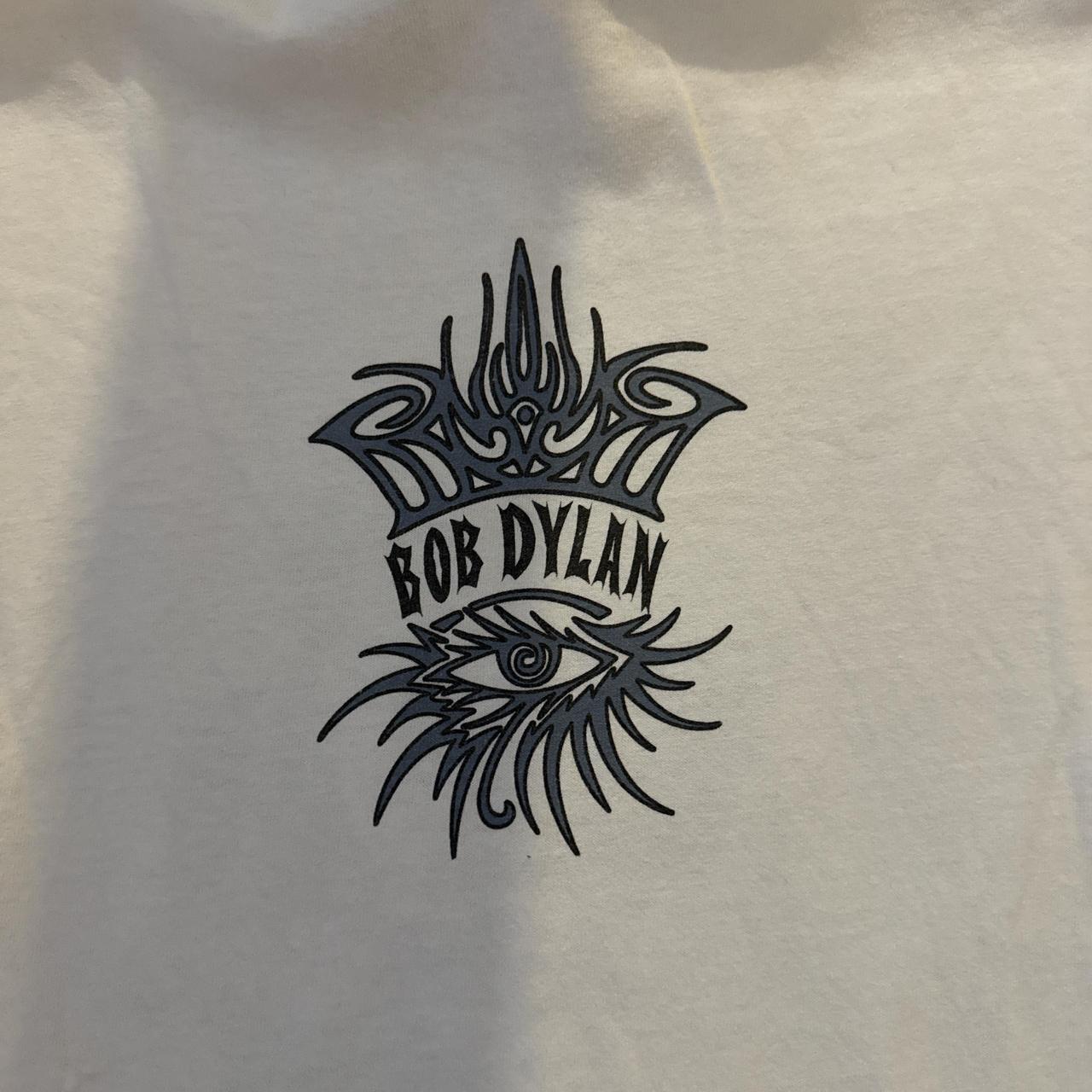 Vintage Bob Dylan Shirt White Bob Dylan T-shirt... - Depop
