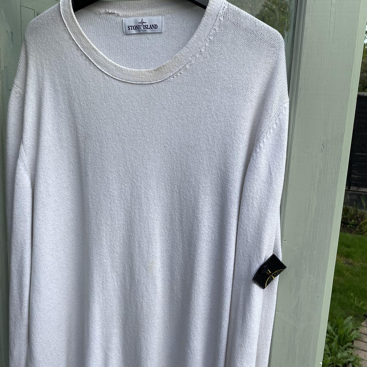 Vintage Stone Island jumper - was baby blue, more... - Depop