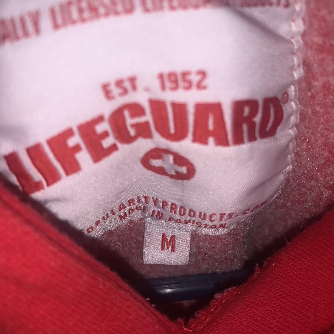 Red Old Orchard Beach Maine Red Drawstring Hoodie... - Depop