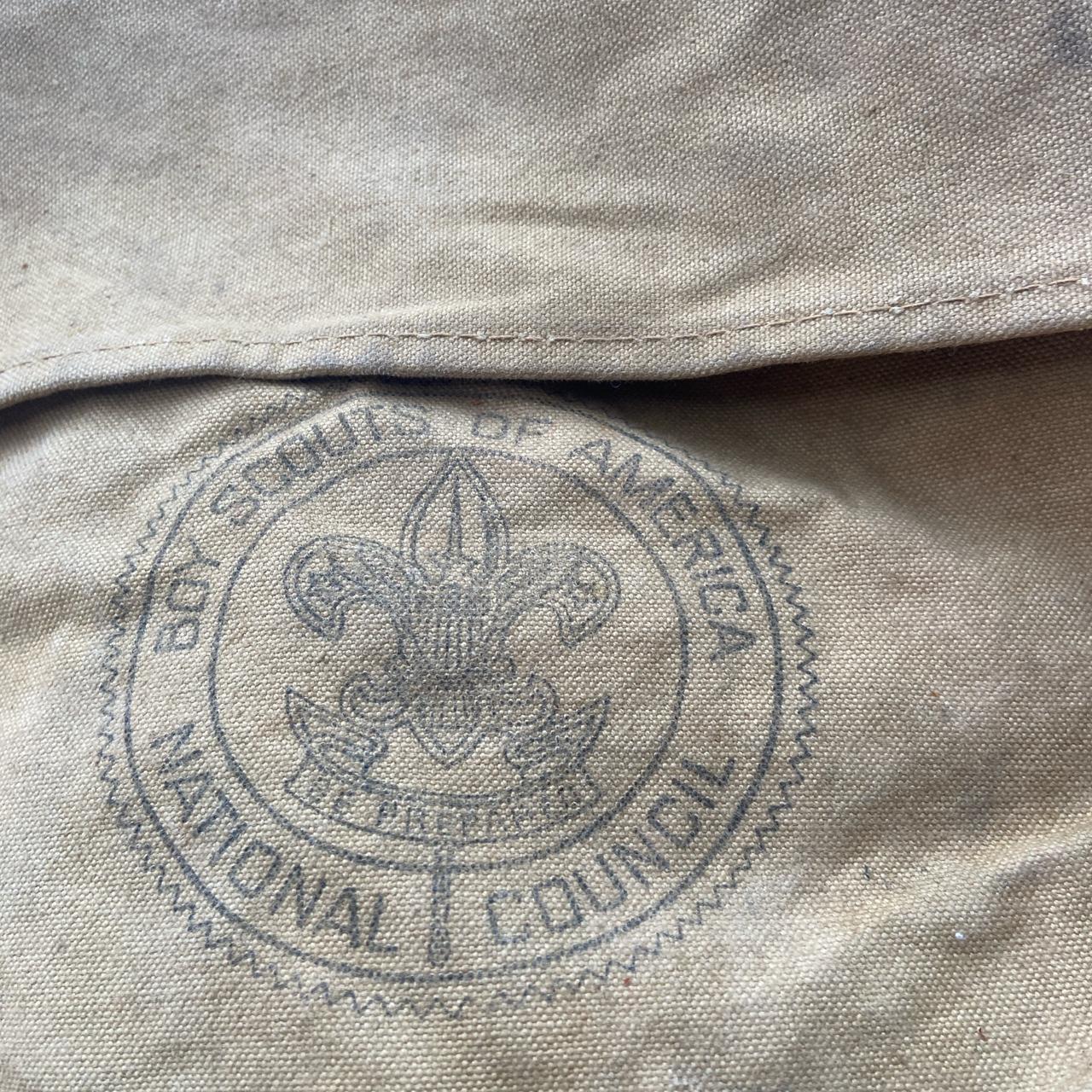 Vintage Boy Scouts back pack for camping. Closed... - Depop