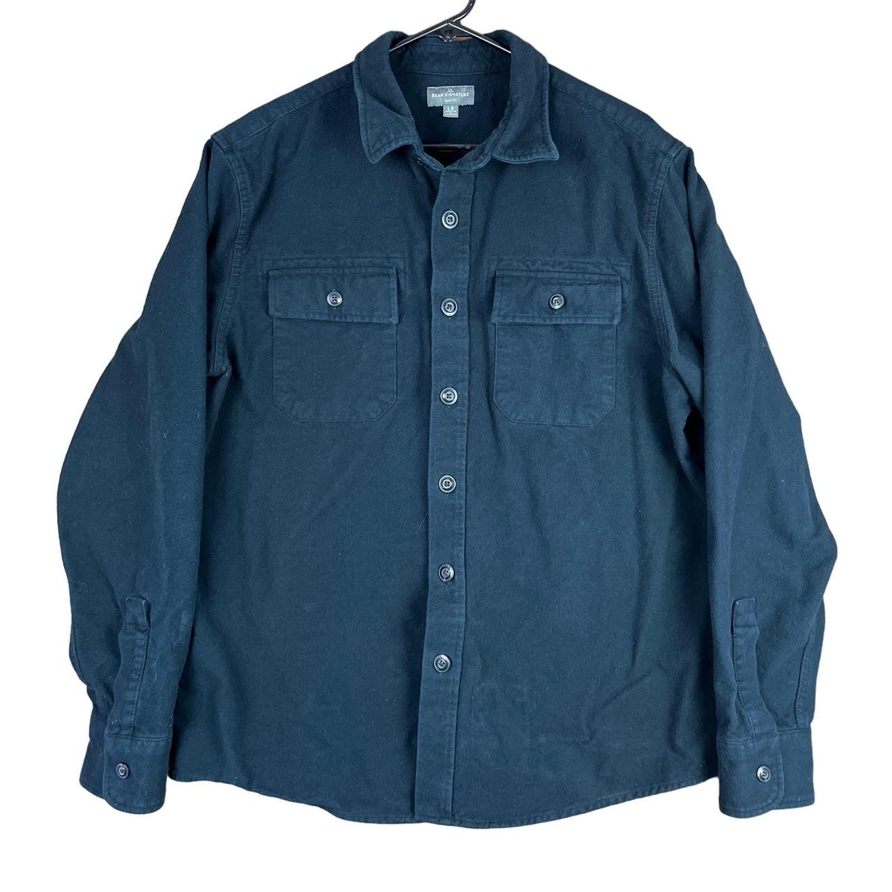 LL Bean Signature Mens Shirt Black Slim Fit Cloth... - Depop