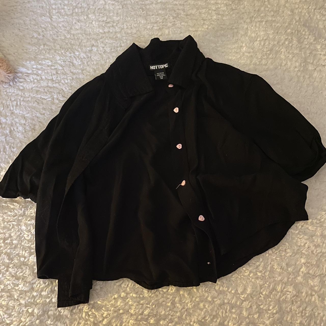 Hot Topic Heart Button Up So cute! I used this as a... - Depop