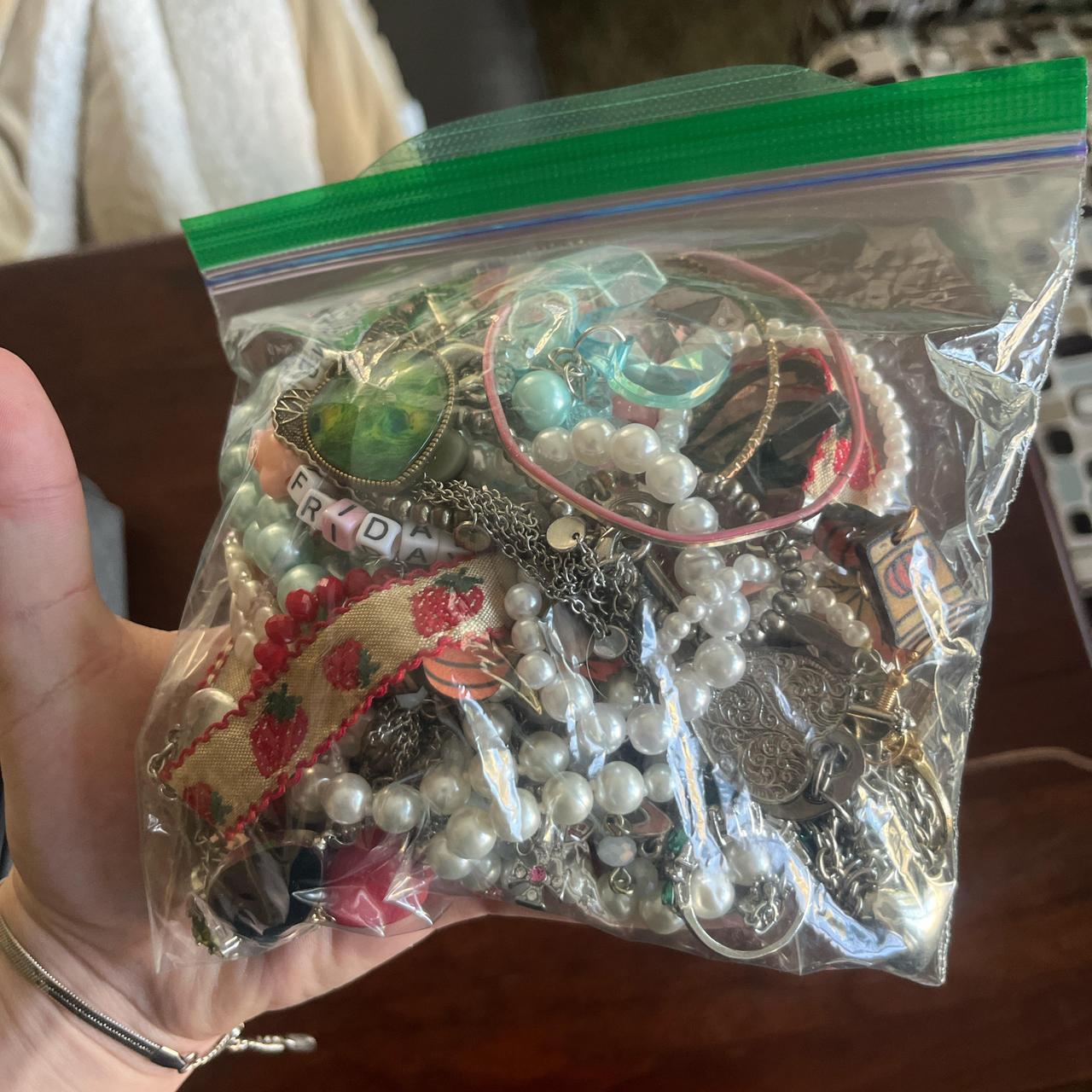 random mystery jewelry bag!! - includes chokers,... - Depop