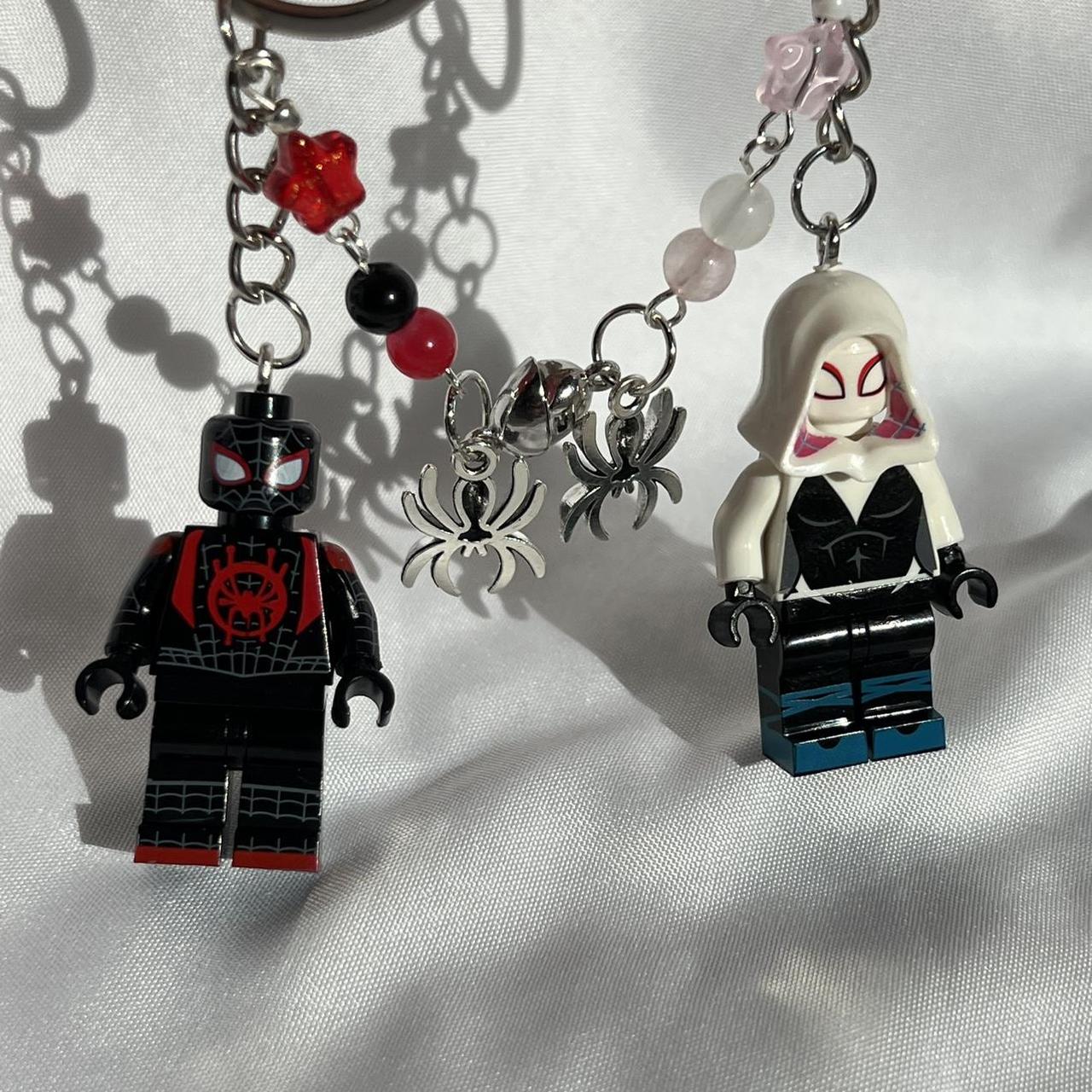 Spider-man Miles Morales + Gwen Stacy Duo Keychains... - Depop