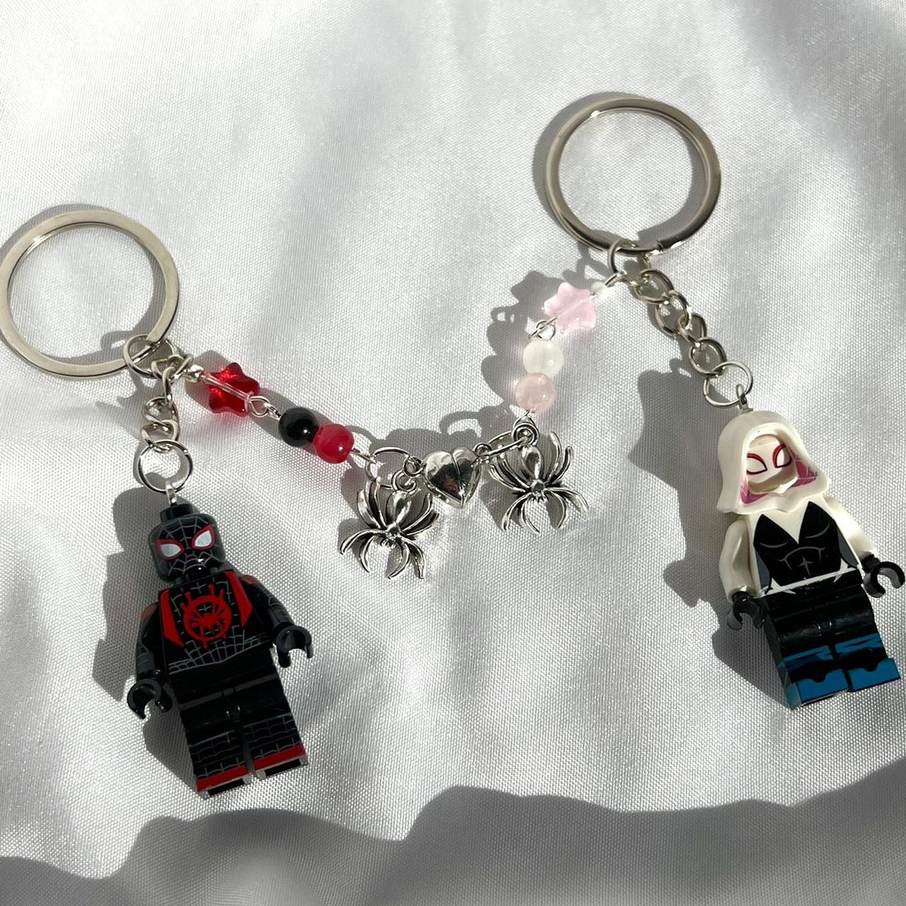 Spider-man Miles Morales + Gwen Stacy Duo Keychains... - Depop
