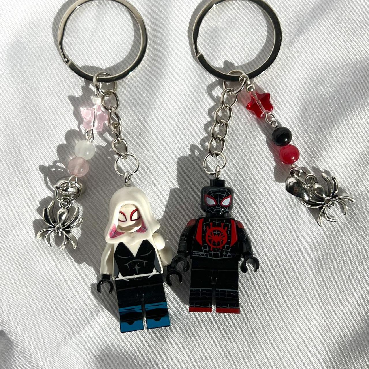 Spider-man Miles Morales + Gwen Stacy Duo Keychains... - Depop