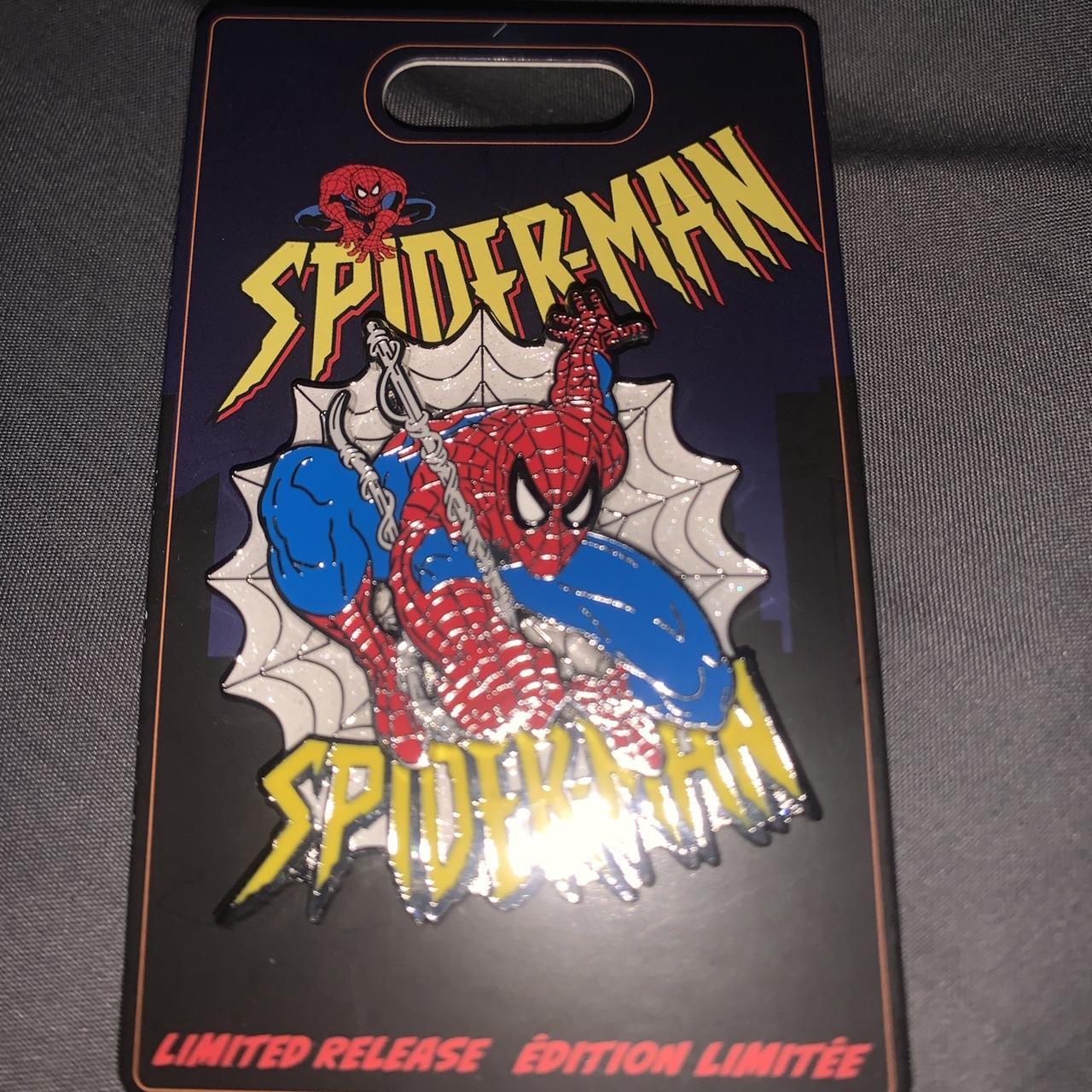 Spider-Man Pin Limited Release Spider-Man swinging... - Depop