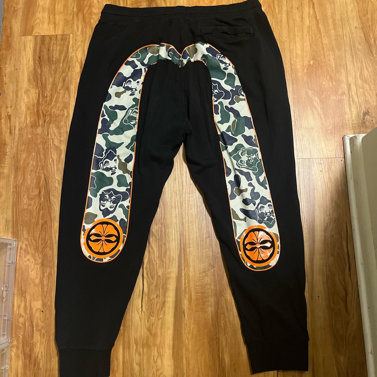 Vintage Evisu Sweatpants Huge Evisu hit on the back... - Depop