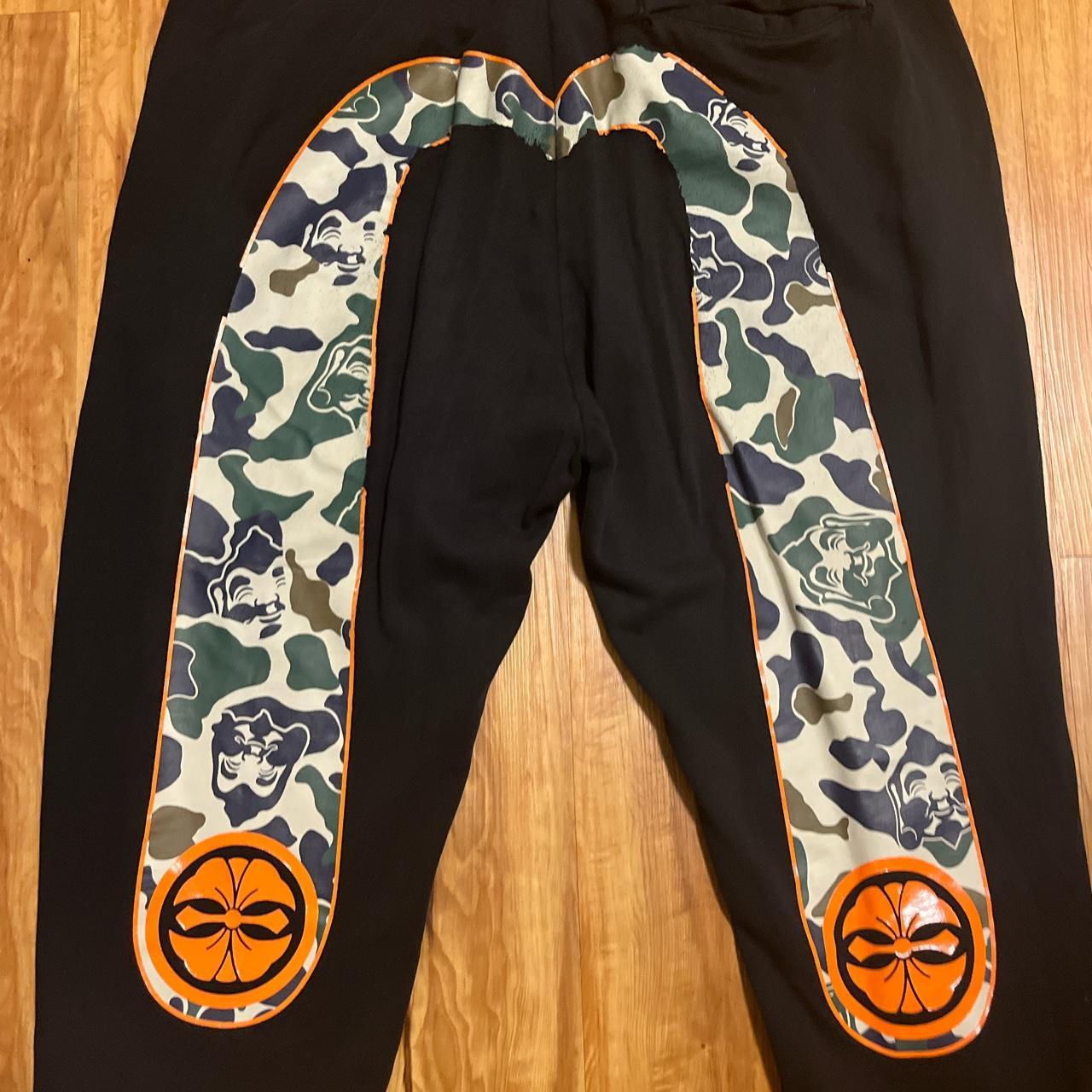 Vintage Evisu Sweatpants Huge Evisu hit on the back... - Depop