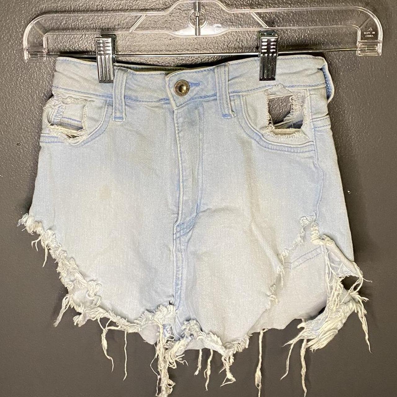 Shredded shorts by Aphrodite #shredded #distressed... - Depop