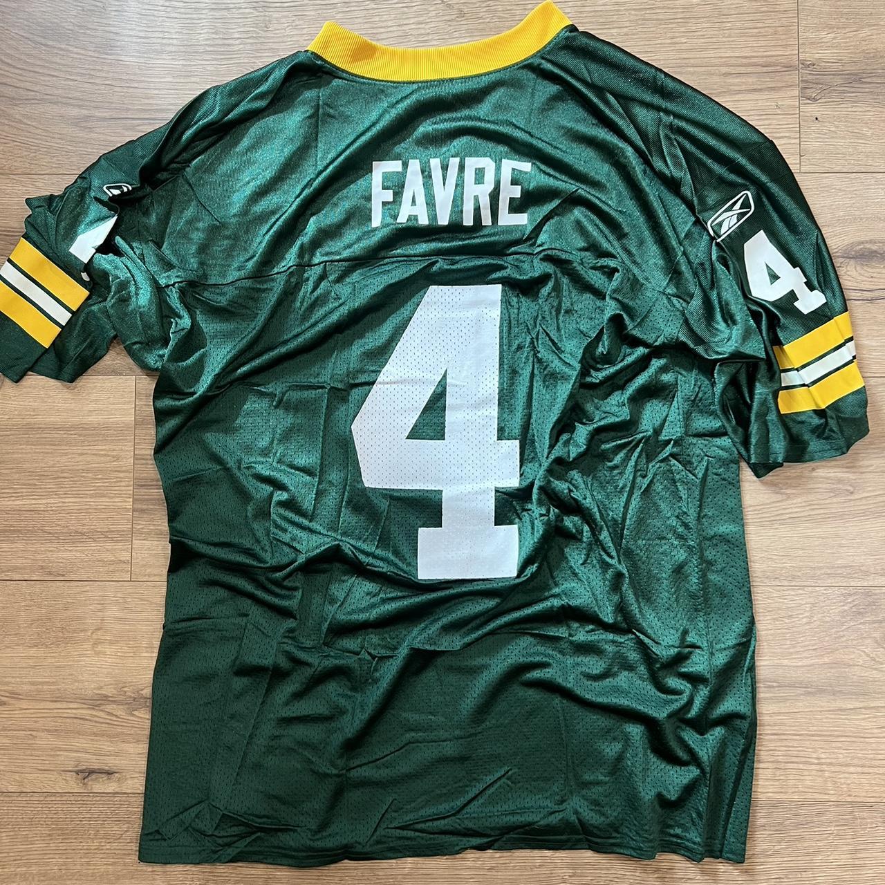 Vintage Reebok NFL Brett Favre Green Bay Packers ... - Depop