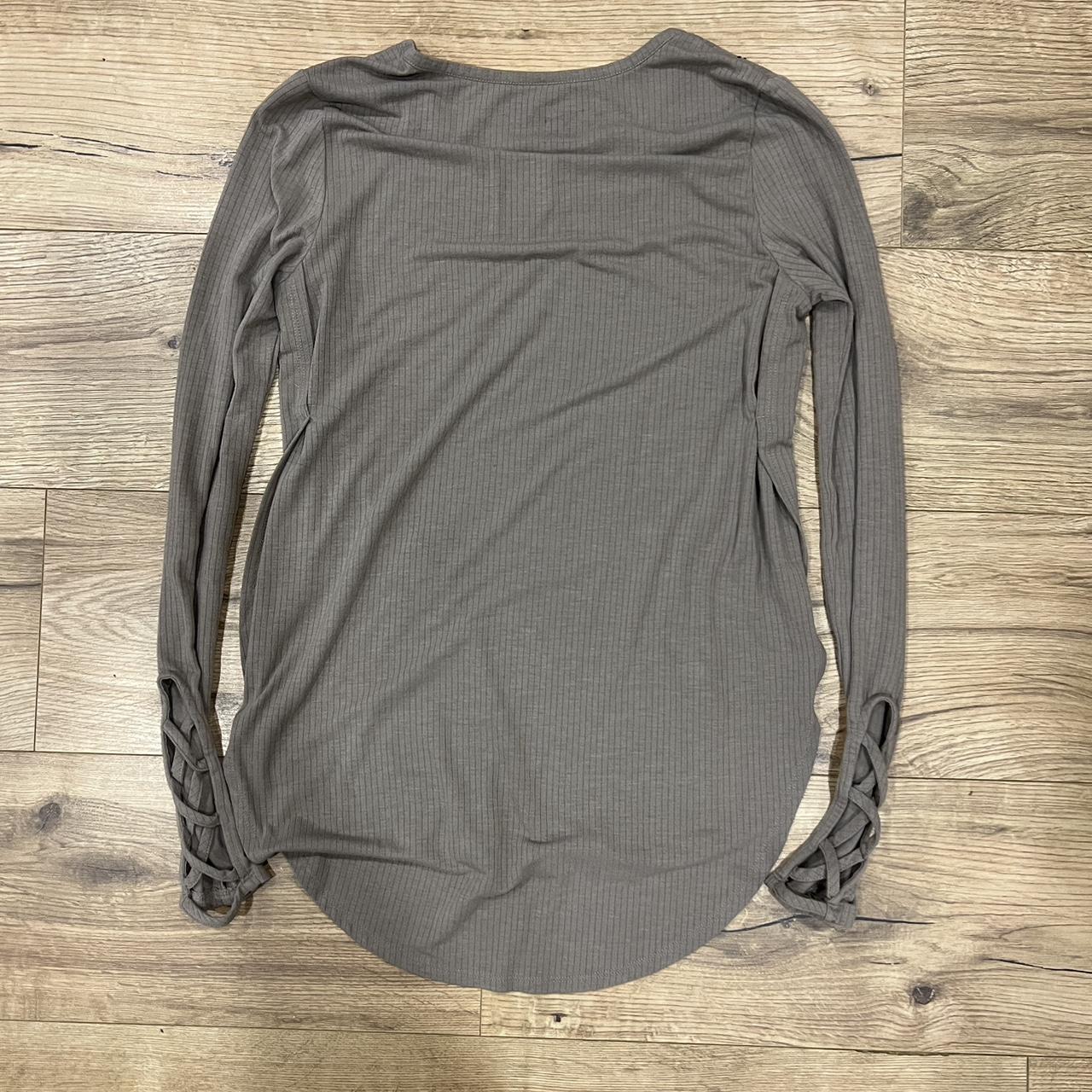 Affliction Top Womens Rhinestone Cross Wings Long... - Depop