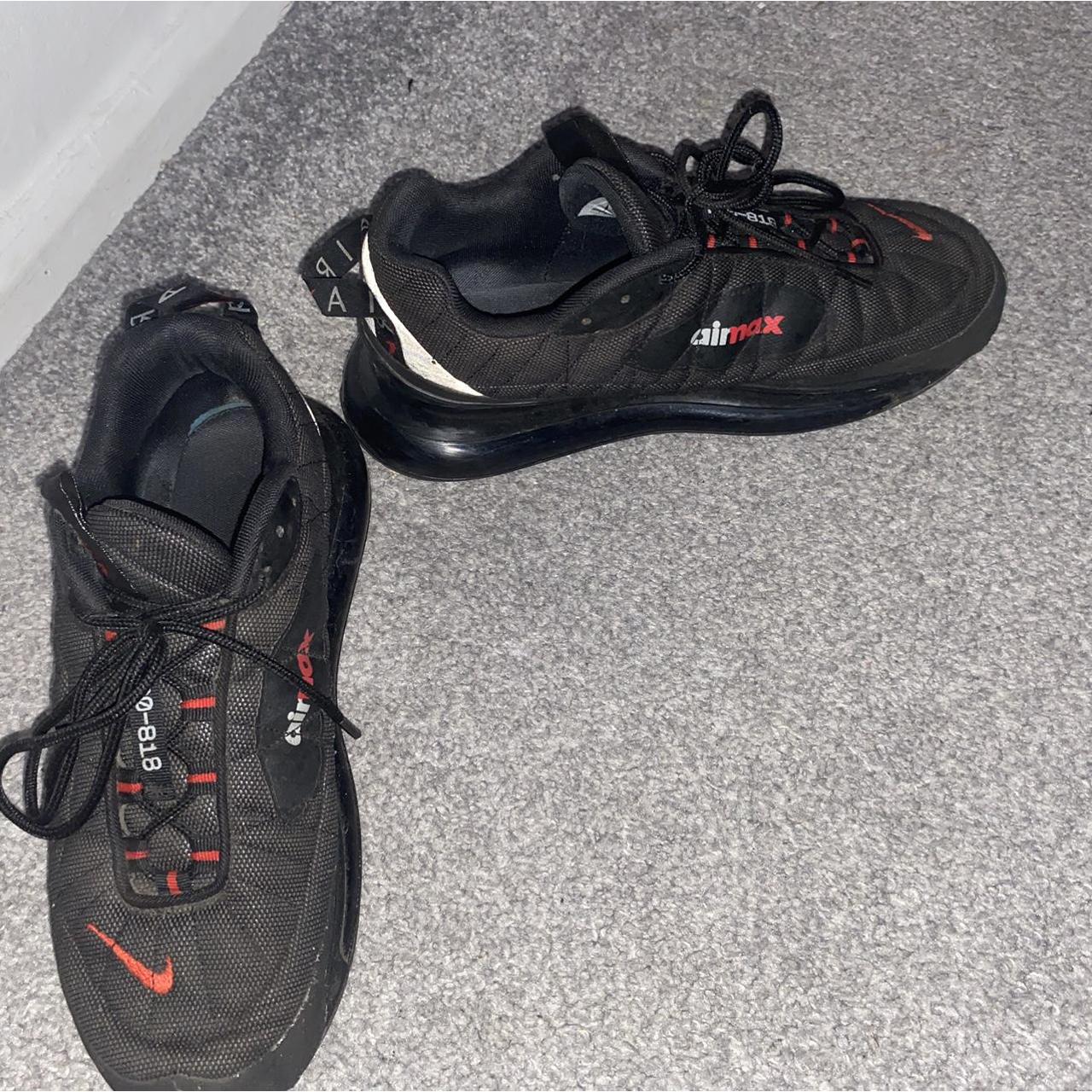 Nike air max mx-720-818 black and red Size 9 Open... - Depop