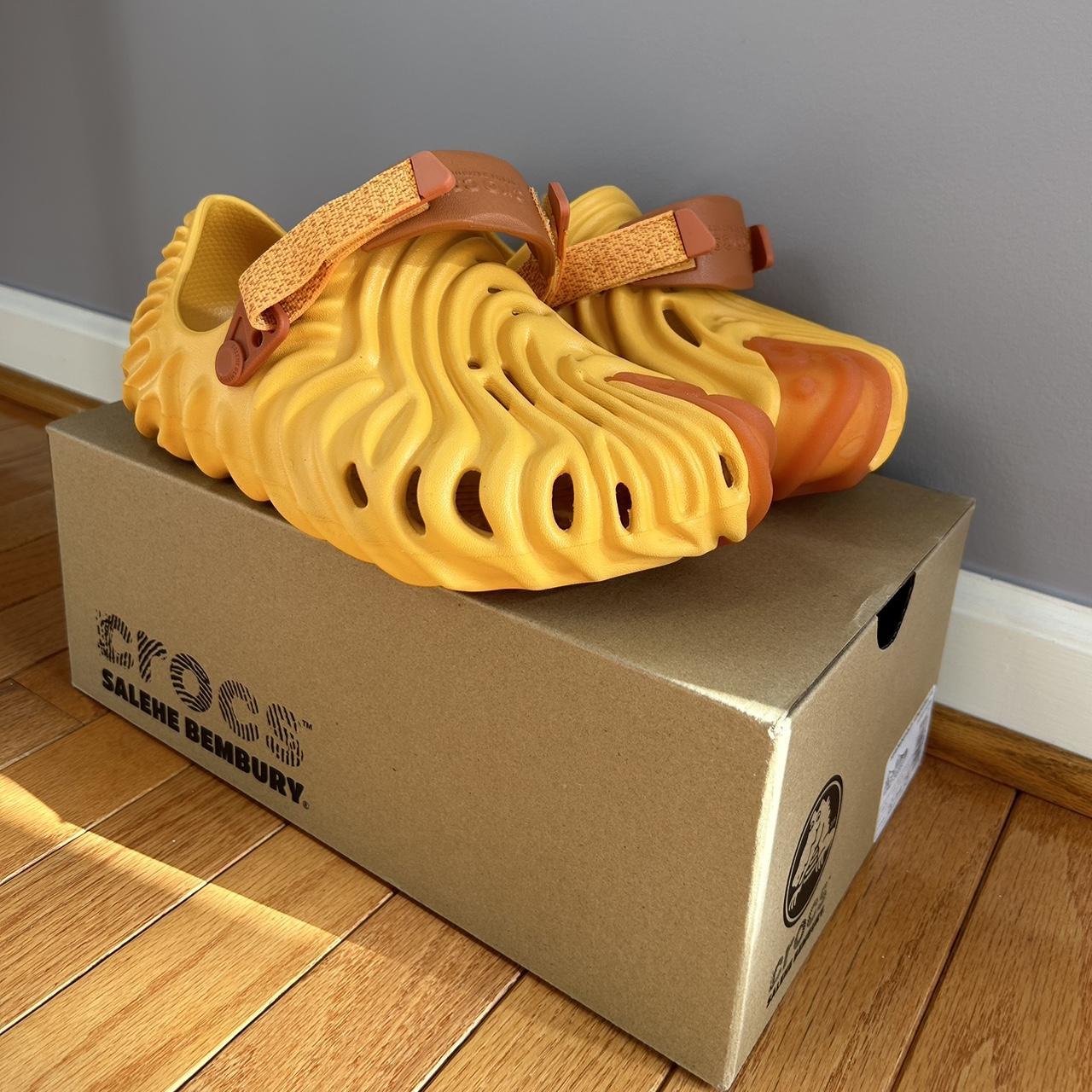 Salehe Bembury x Crocs Pollex Clog in orange... - Depop