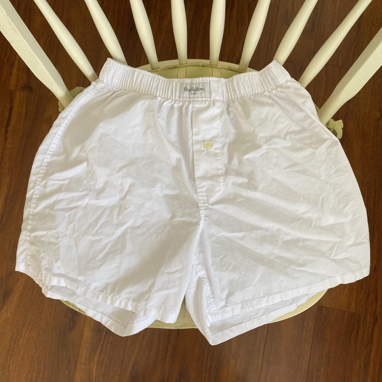 Goodfellow & Co white boxer shorts!! So comfy and... - Depop
