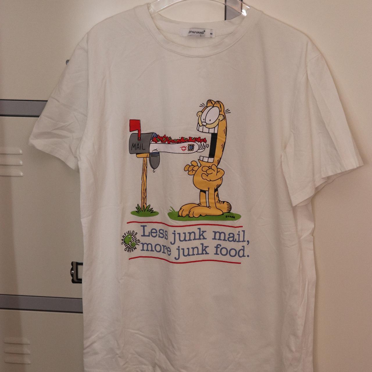 Lefnvvang Garfield Earth Day T-Shirt Size S "Less... - Depop