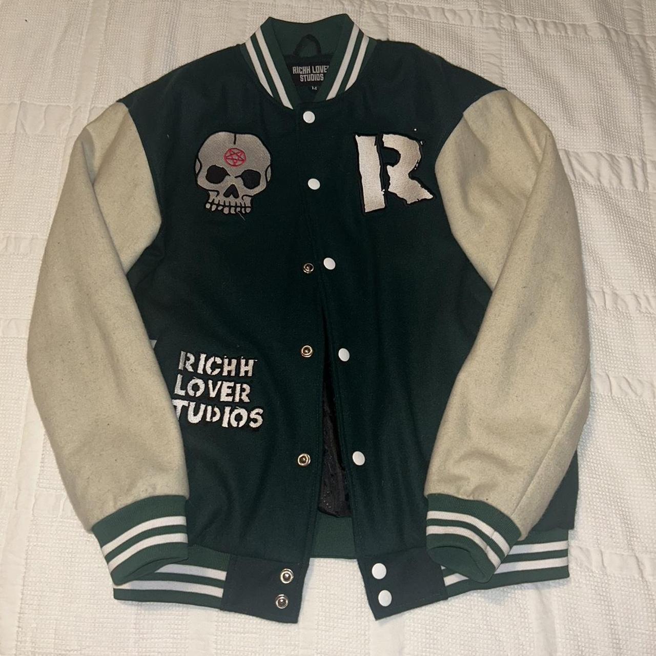 Rich Lover Studios varsity jacket. Goes hard ngl,... - Depop