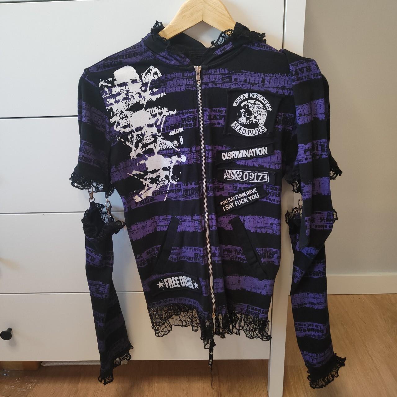 Punk rave visual kei bunny sweater The sleeves are... - Depop