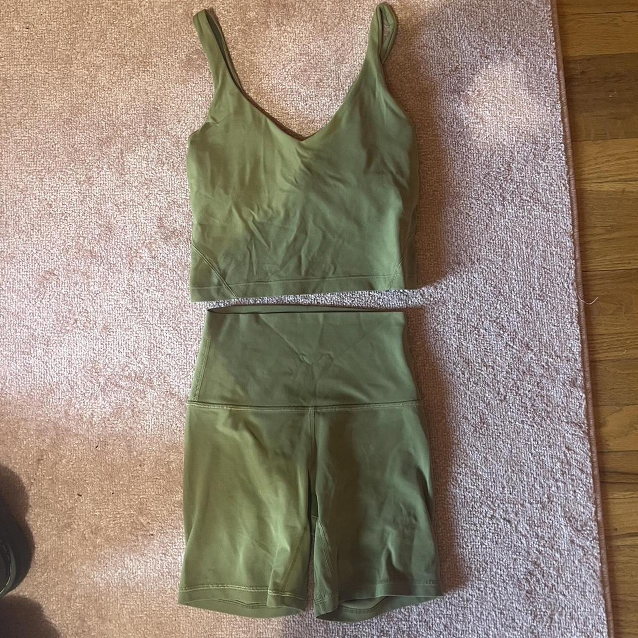 Perfect condition lululemon set size 2, align top... - Depop