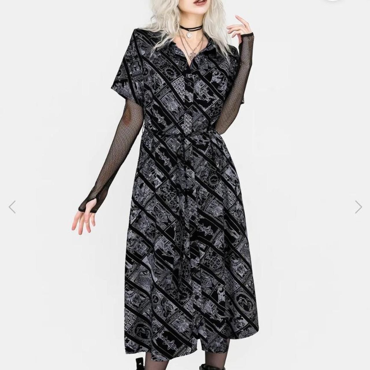 Disturbia Cartomancy midi shirt dress, size US 12/UK... - Depop