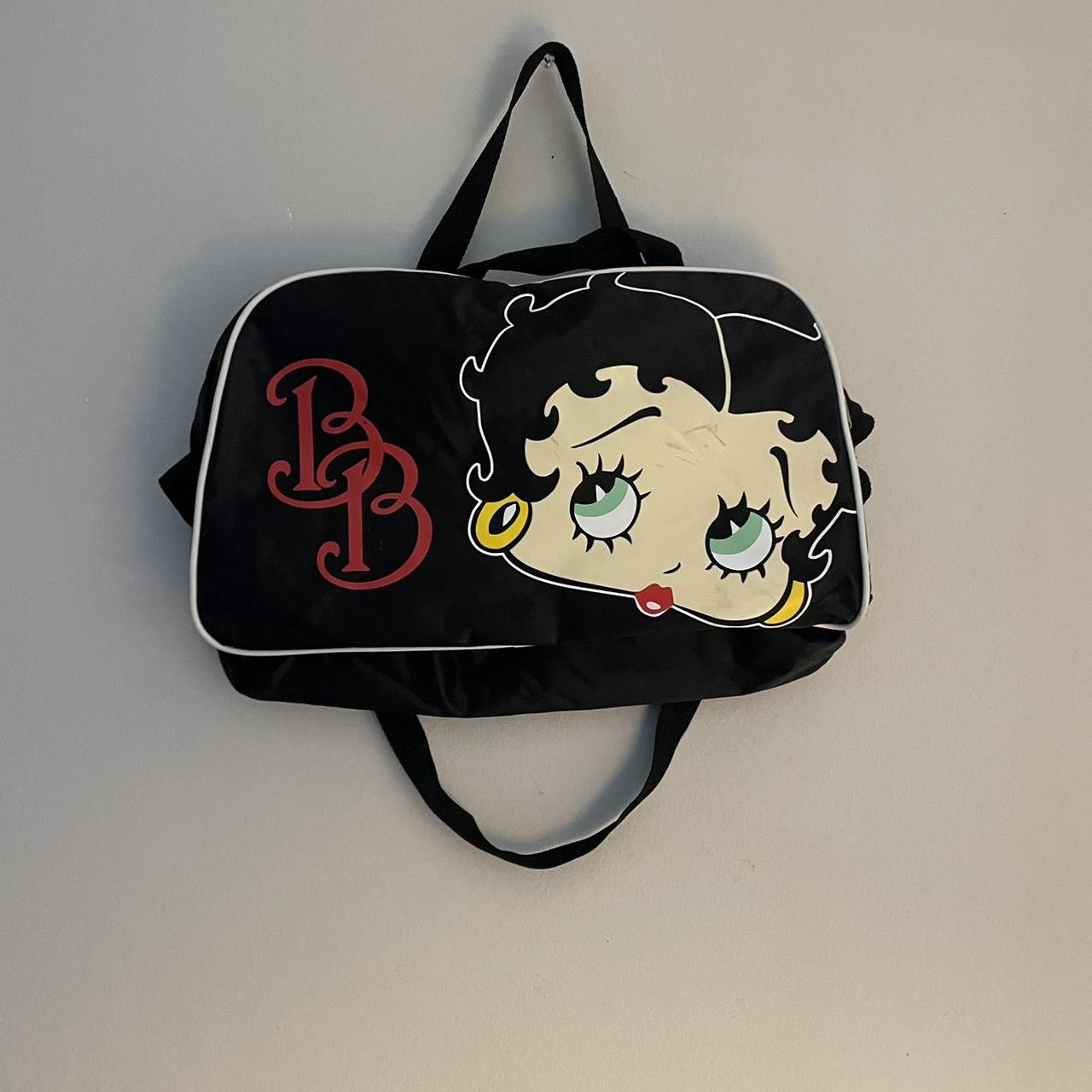 Betty Boop Zip Up Duffle Bag Scuff on the picture... - Depop