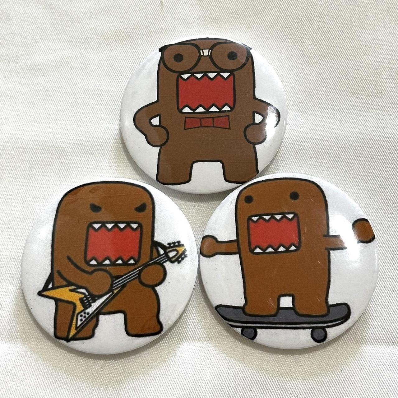 58mm/2.25in Domo pin set handmade #domo #pin #button - Depop