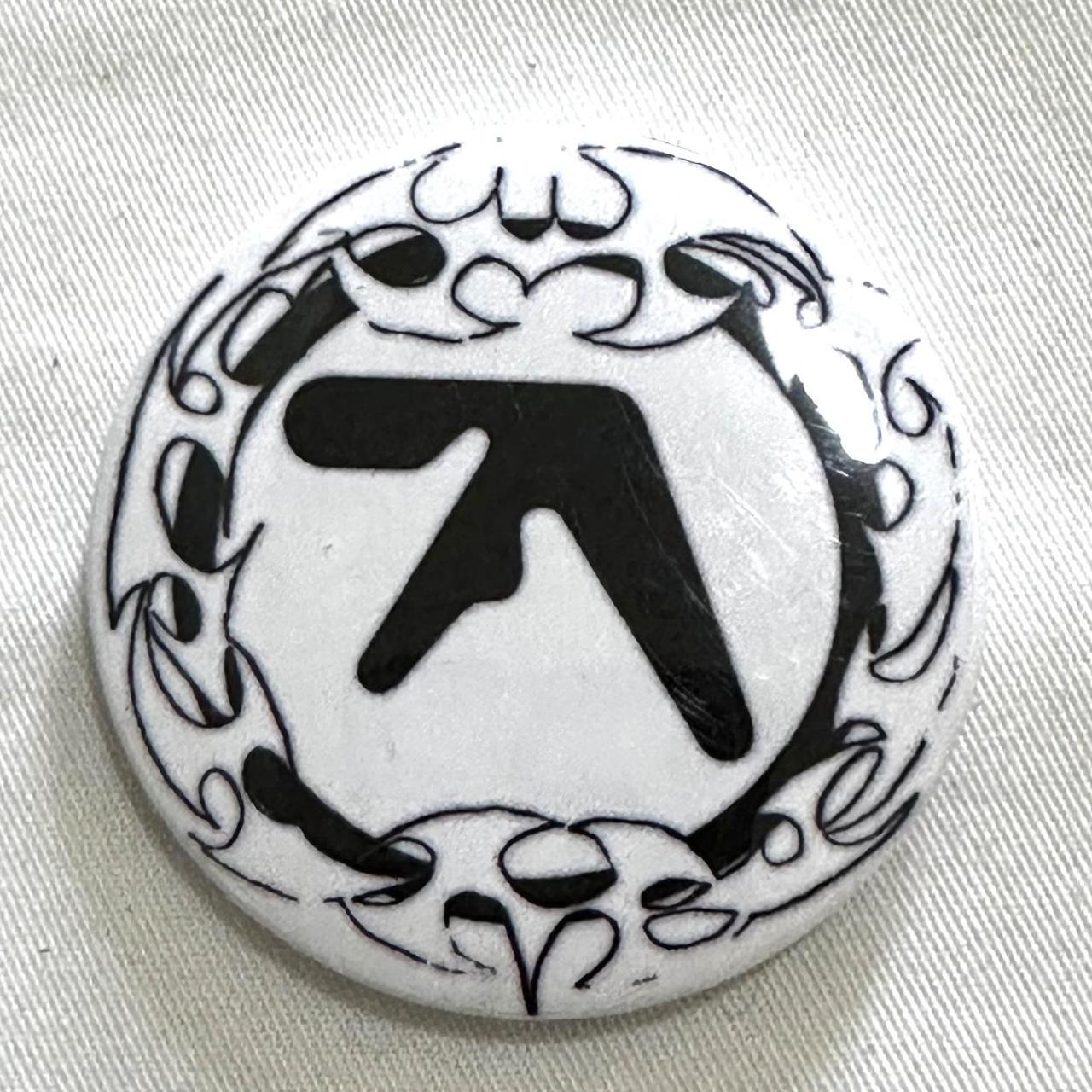 58mm/2.25in Aphex Twin Pin handmade #aphextwin... - Depop