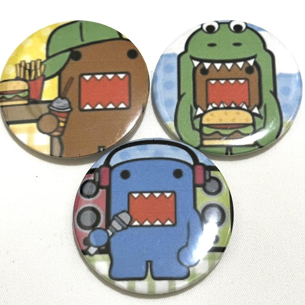 58mm/2.25in Domo pin set handmade #domo #button... - Depop