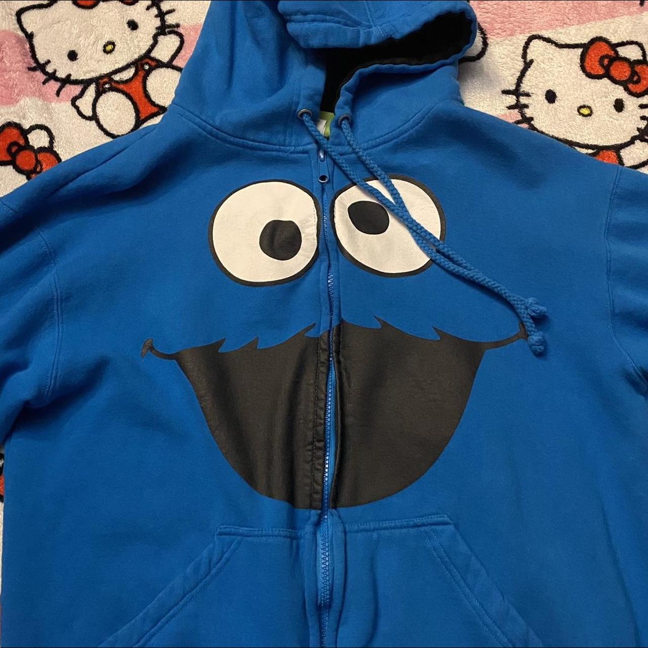 cookie monster zip up hoodie! very swag i don’t... - Depop