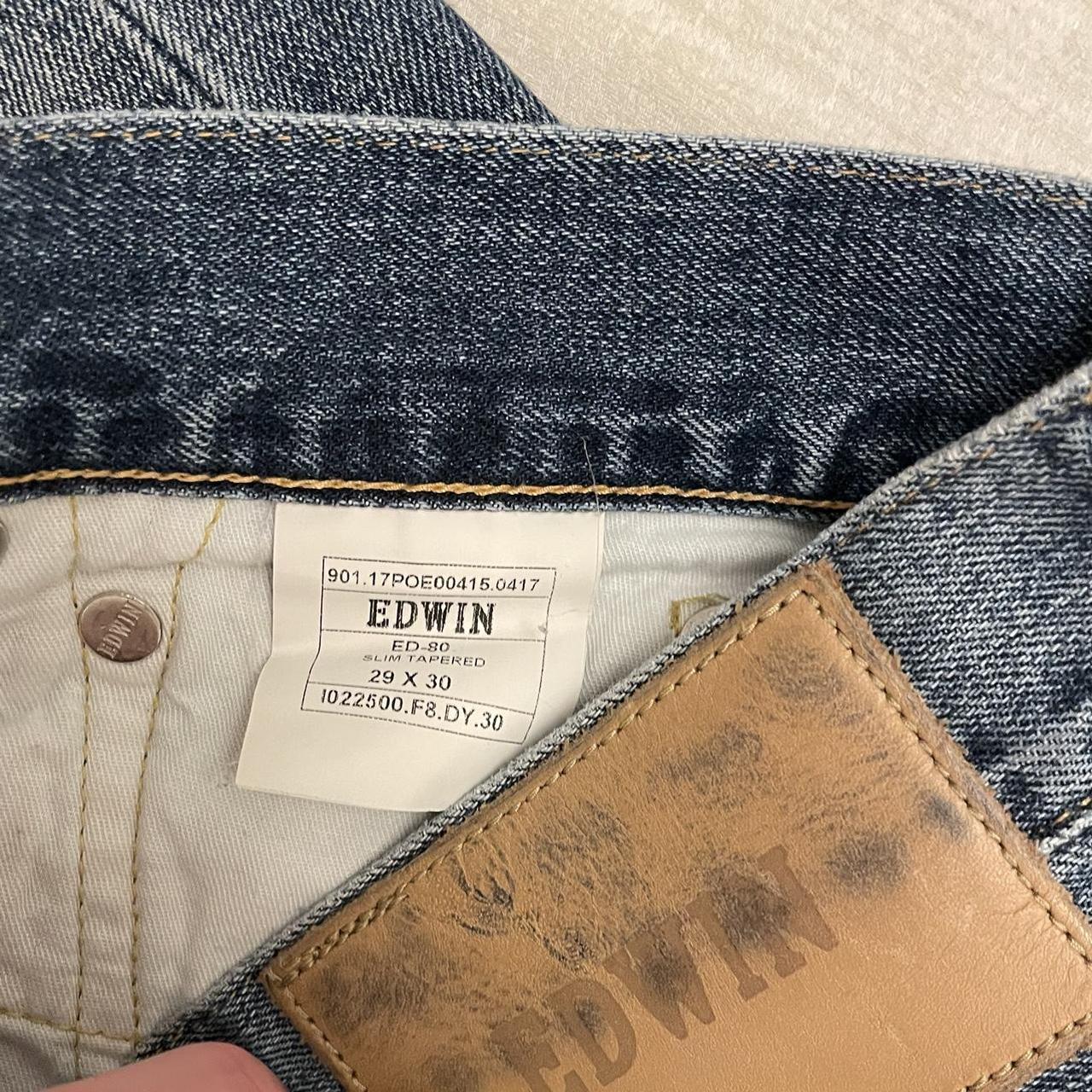 EDWIN ED-80 Slim Tapered 29” waist x 30” leg Good... - Depop