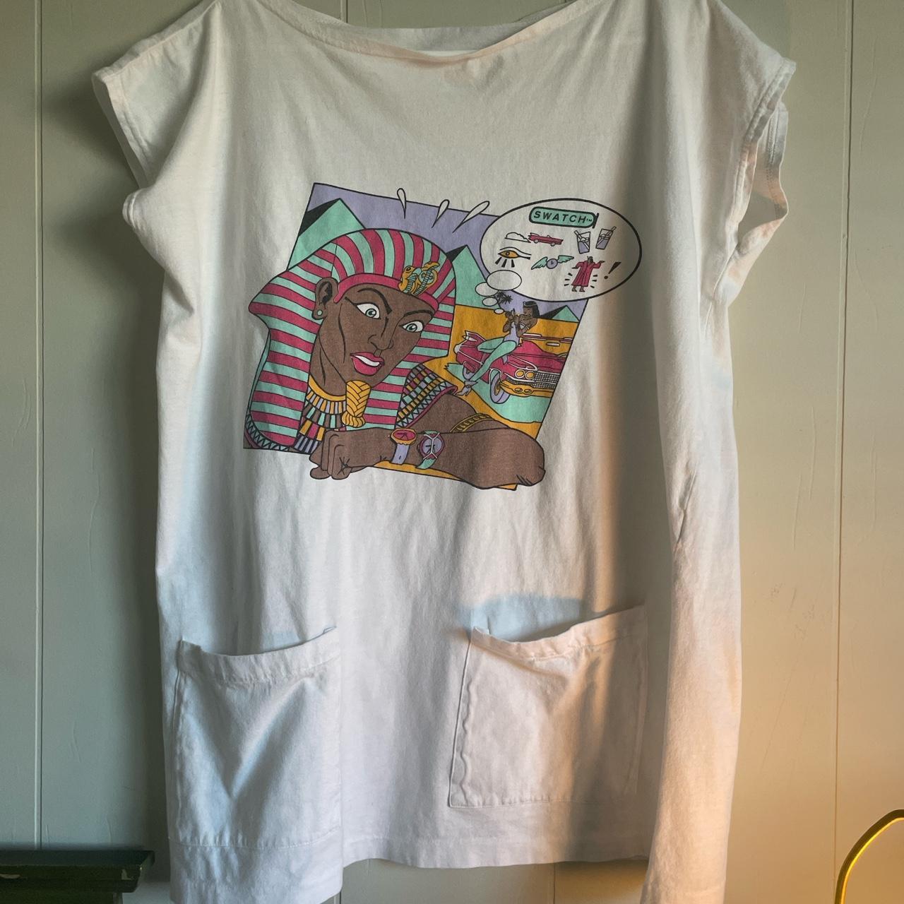 Vintage Swatch 1980’s Tank T-Shirt. Egyptian Roy... - Depop