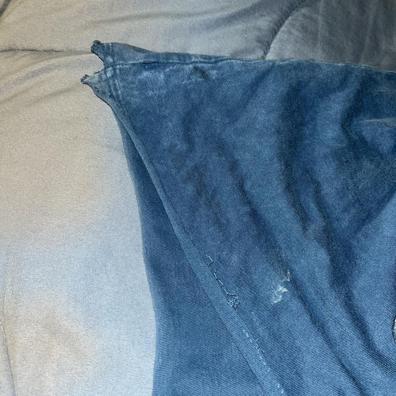 Affliction Men's Blue T-shirt | Depop