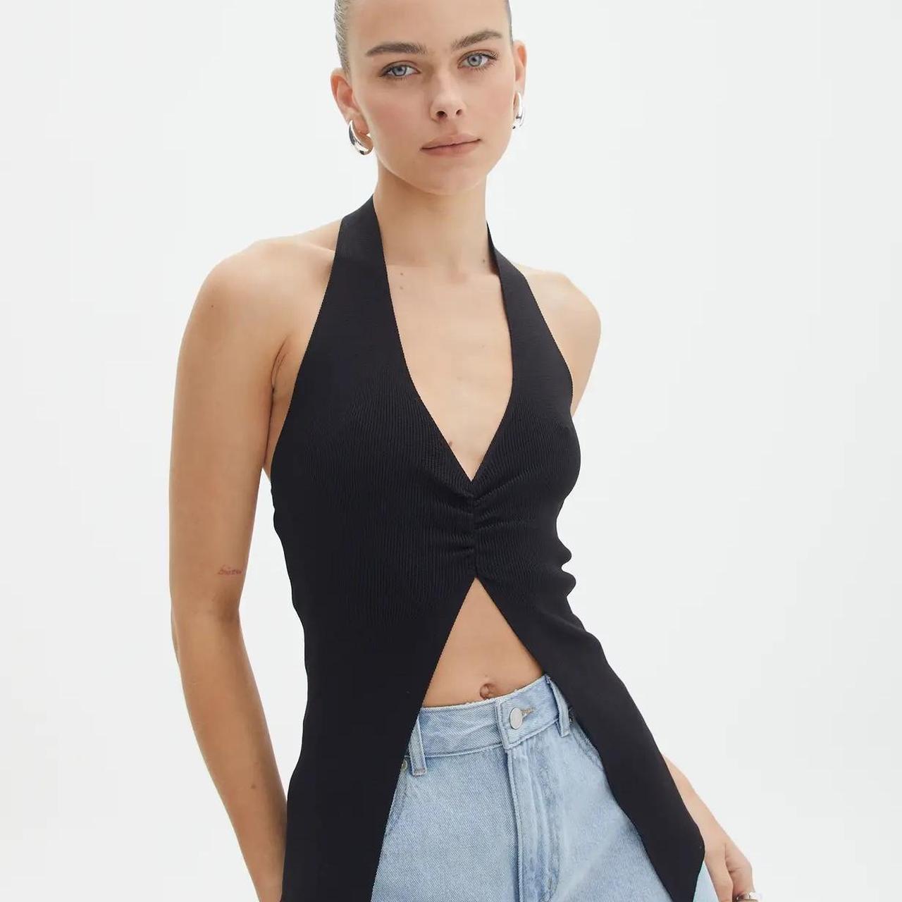 Glassons halter top YELLOW! Size 8 Never worn.... - Depop