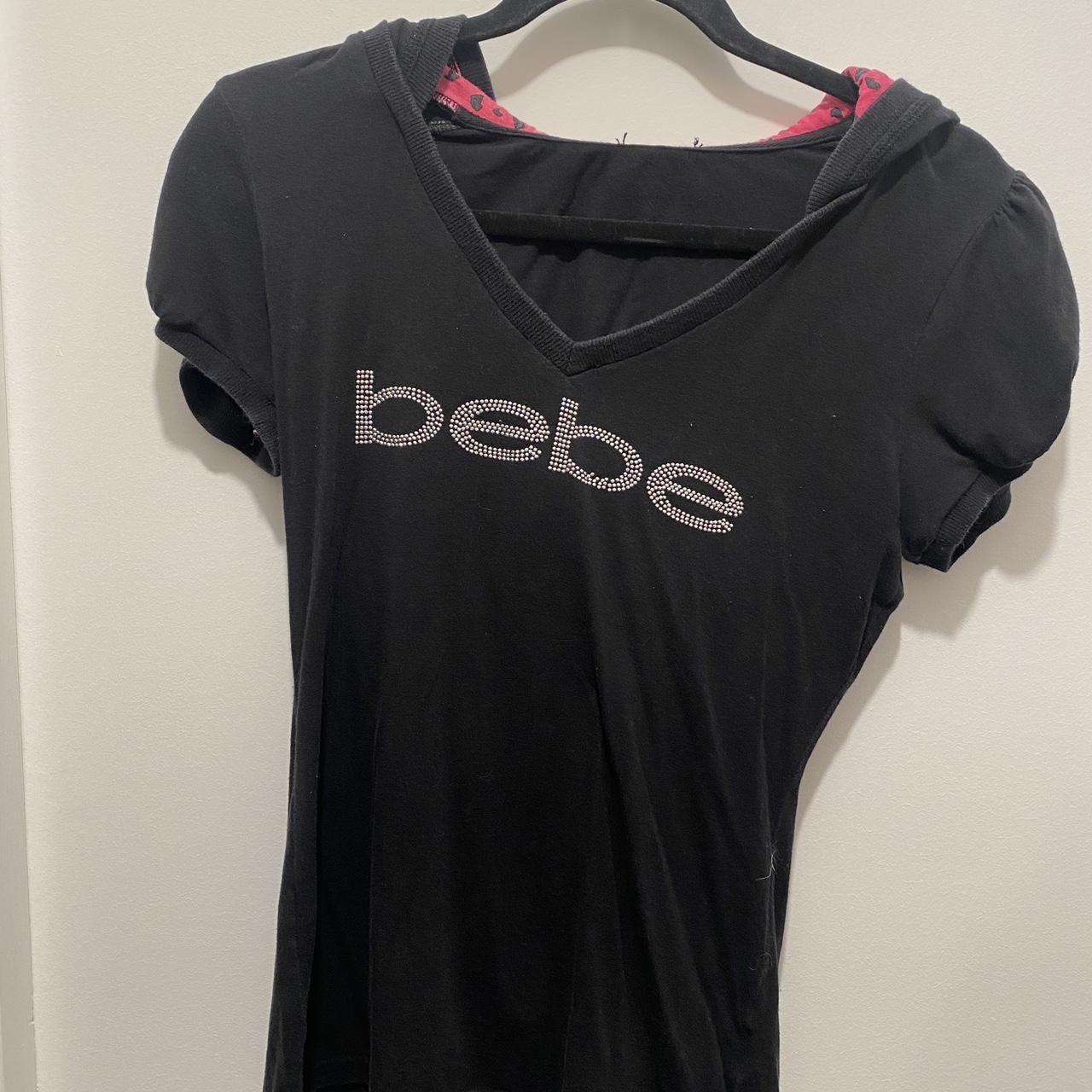 bebe Y2K puff sleeve hooded blouse - tag is missing... - Depop