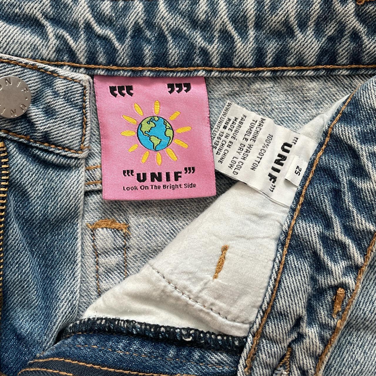 UNIF Women's Blue Jeans | Depop