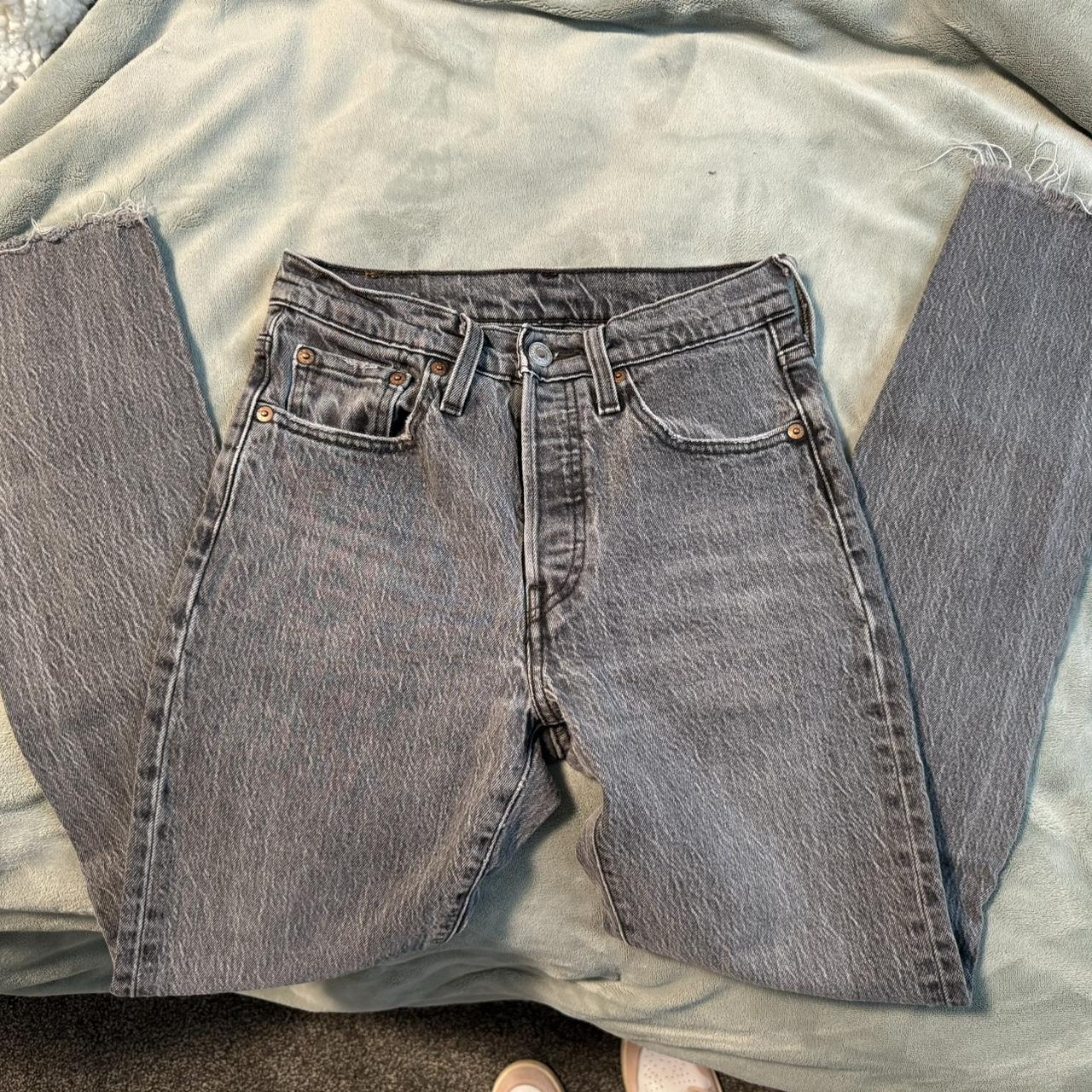 Skinny 501 Levi’s grey jeans #levis #501 #denim... - Depop