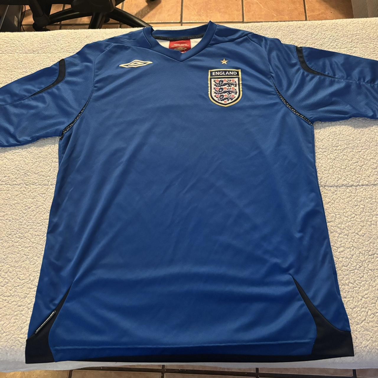 England vintage goalie jersey #soccer #England... - Depop