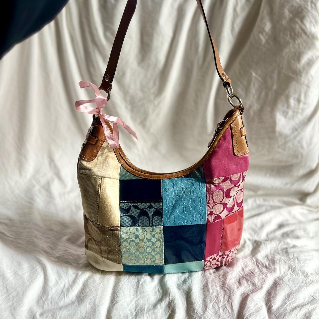 Vintage coach patchwork purse DISCOUNTED FOR LIMITED... | Depop