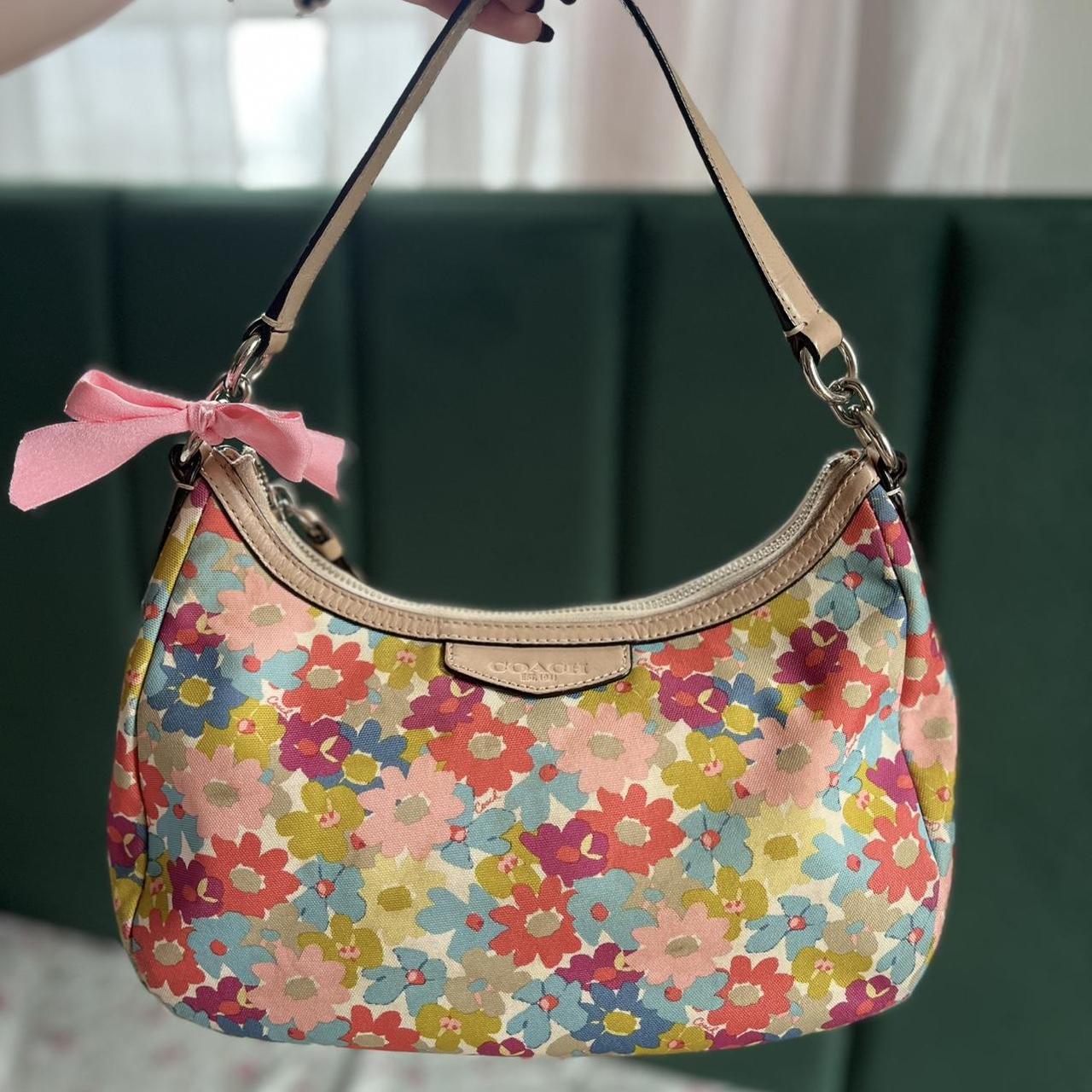 Vintage coach floral purse DISCOUNTED FOR LIMITED... | Depop
