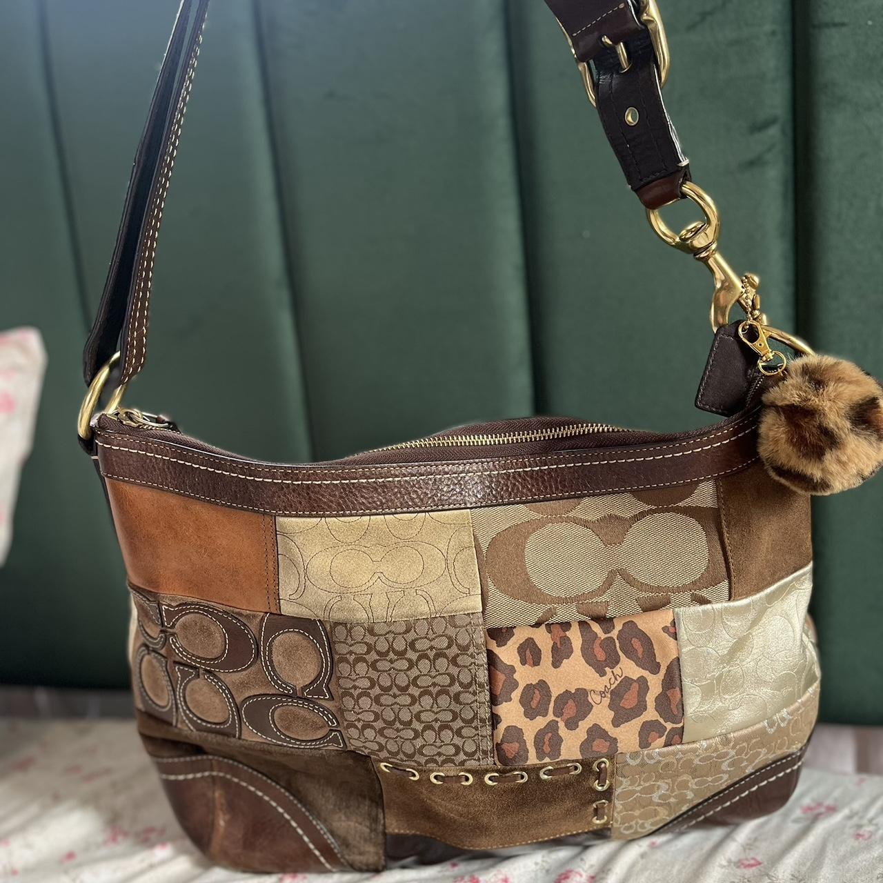 Vintage coach patchwork bag Leopard print coach... | Depop
