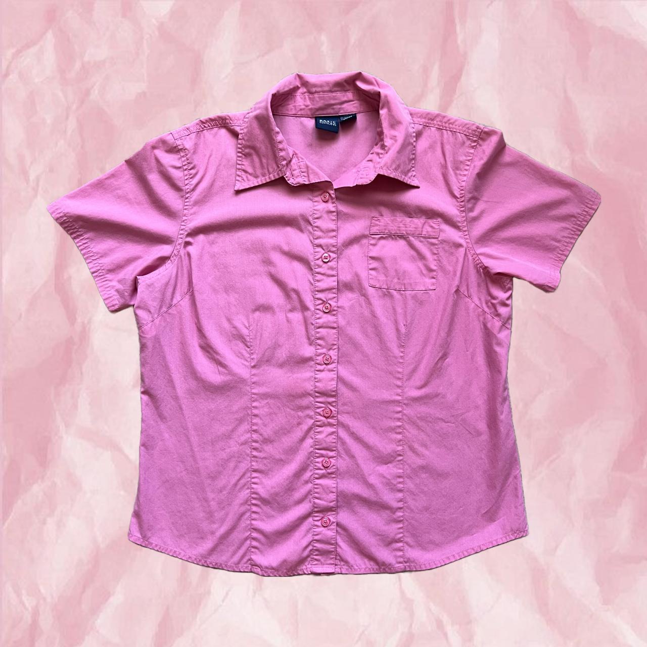 Basic Editions Women's Pink Shirt | Depop