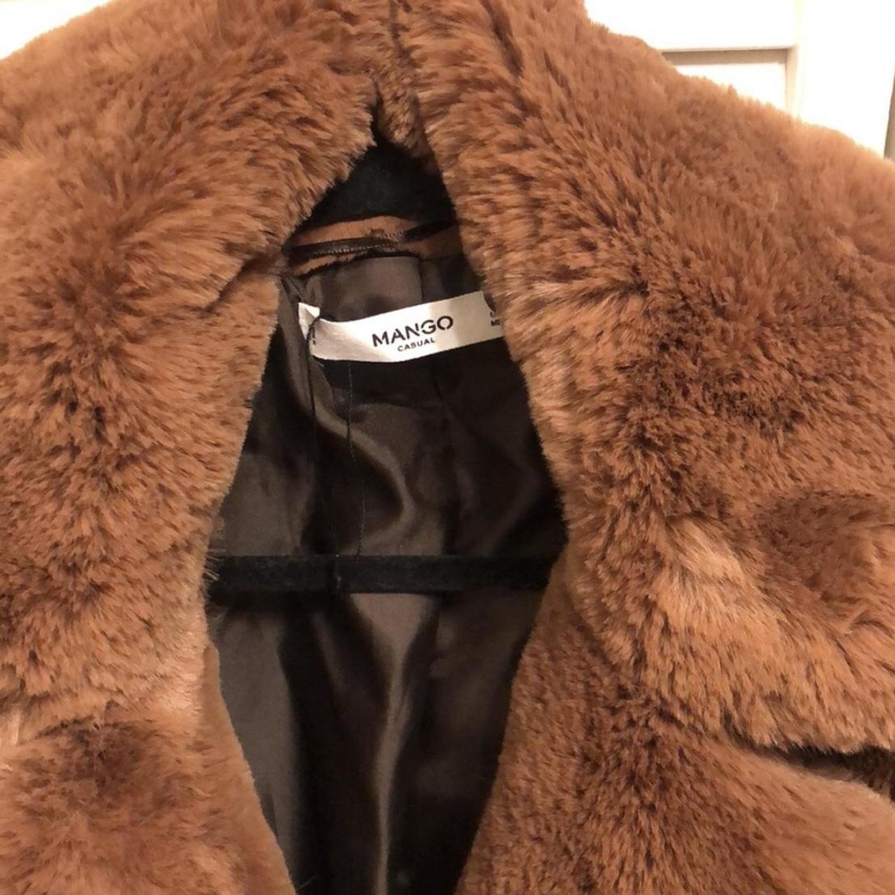 Mango faux fur coat! Size XS brand new. Such a... - Depop