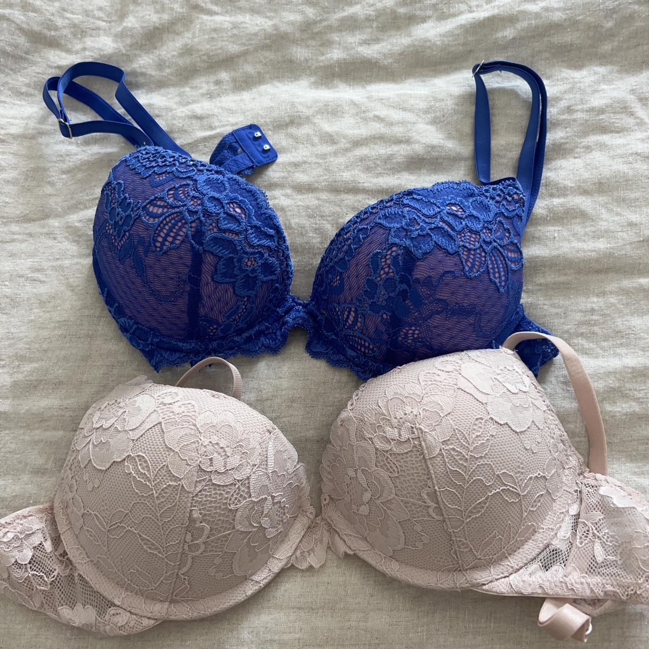 Cute bras $15 each or all 3 for $30 Size A Never worn - Depop