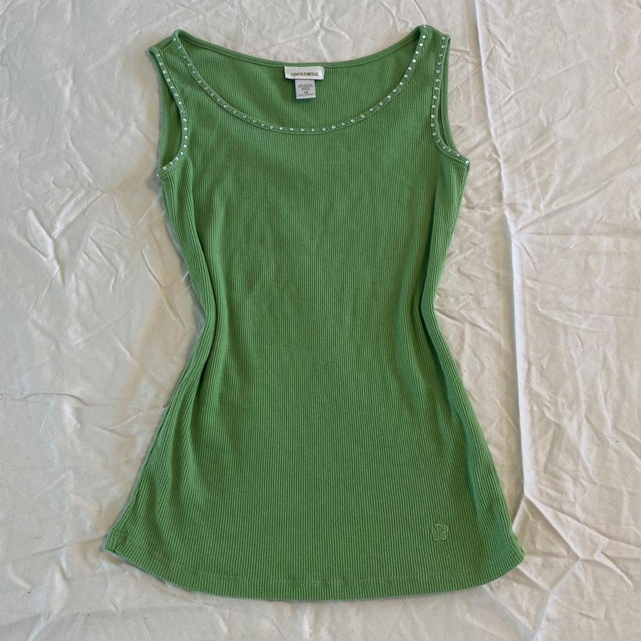 Limited Too Women's Green Shirt | Depop