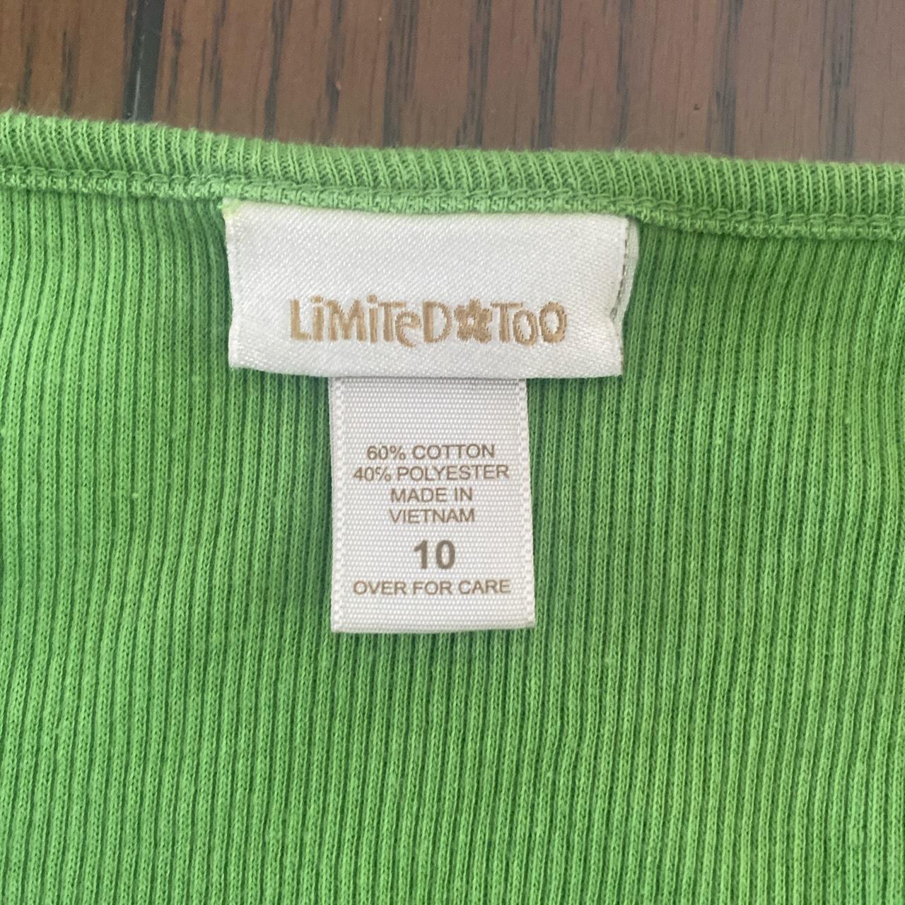 Limited Too Women's Green Shirt | Depop